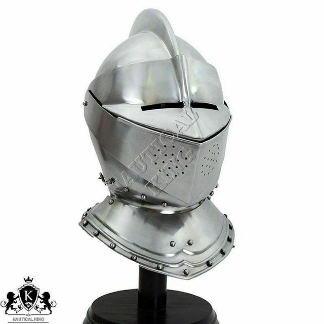 MEDIEVAL KNIGHT ARMOR Helmet Bergonet Closed Armour helmet EUR 100,76 ...