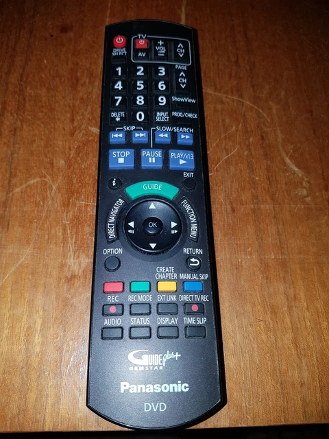 PANASONIC DVD GUIDE PLUS GEMSTAR REMOTE FERNBEDIENUNG VINTAGE RARE das ...