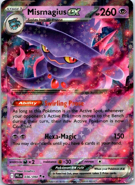 MISMAGIUS EX - Double Rare ME02: Phantasmal Flames 036/094 NM £1.76 ...