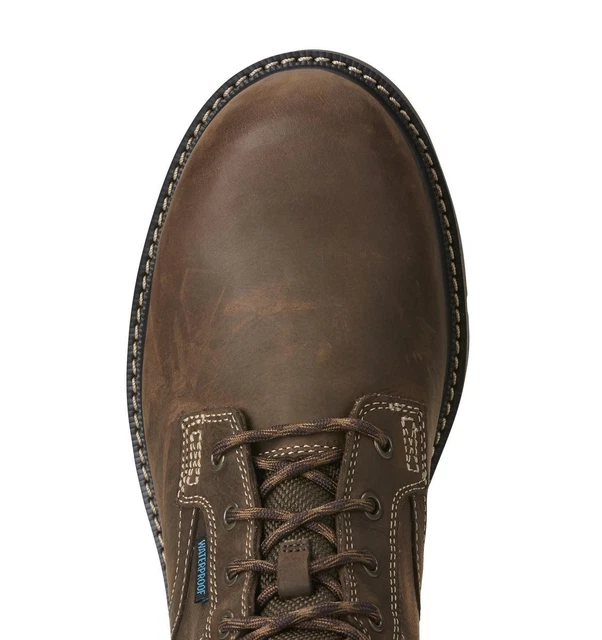 ARIAT GROUNDBREAKER 6& Lace Steel Toe Waterproof Work Boot £178.00 ...