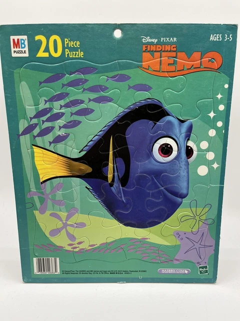 VTG MILTON BRADLEY Puzzle Disney Finding Nemo Dory (2003) Hasbro Made ...
