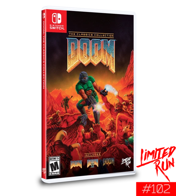 DOOM THE CLASSICS Collection Nintendo Switch Limited Run Games LRG #102 ...