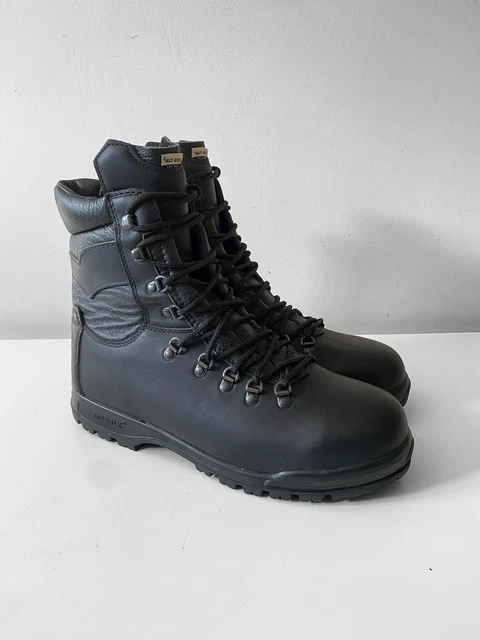 ALTBERG PEACEKEEPER 1 Black Leather Waterproof Steel Toe Cap Boots Men ...