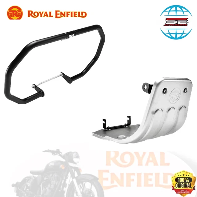 ROYAL ENFIELD CLASSIC 350/Meteor/Bullet 350 Black Octagon Engine Guard ...