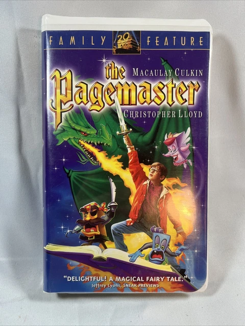 THE PAGEMASTER (VHS, 1995, Clamshell) Macaulay Culkin and Christopher ...