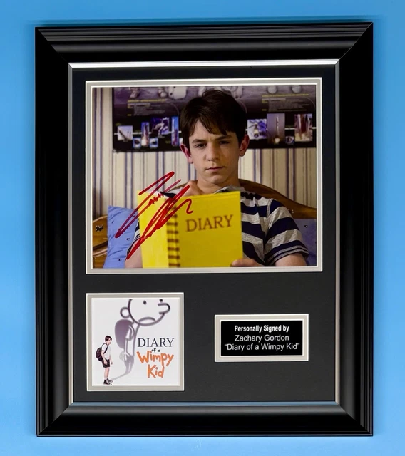 ZACHARY GORDON SIGNED Photo Framed & COA Diary Of A Wimpy Kid Poster ...