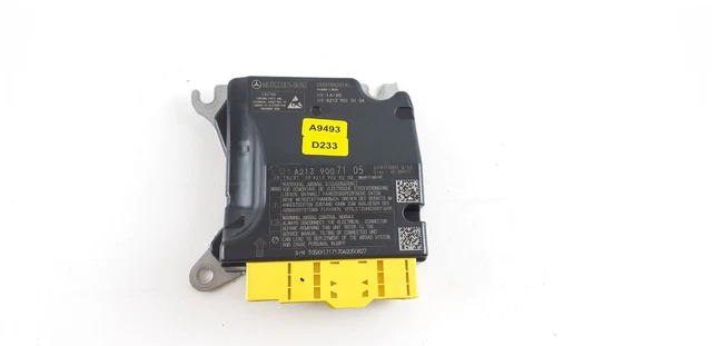MERCEDES BENZ E-KLASSE W213 Srs Airbag Steuermodul A2139007105/A9493 ...