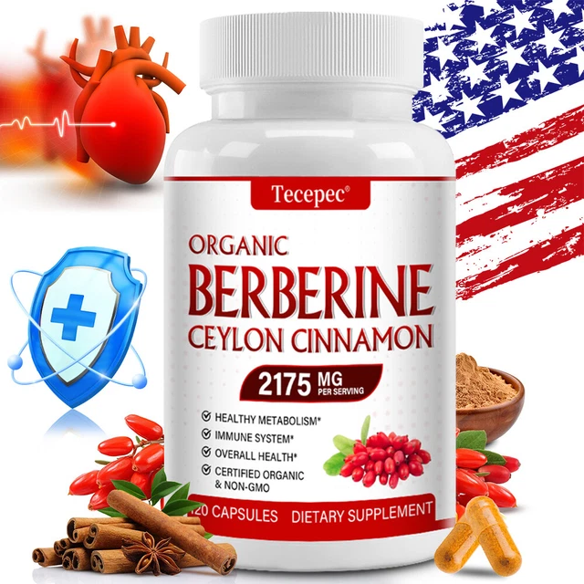NAHRUNGSERGÄNZUNGSMITTEL FÜR BLUTZUCKER Berberin Ceylon Zimt Kapseln ...