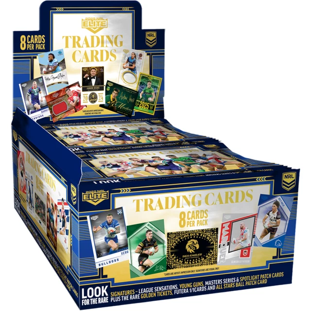 NRL RUGBY LEAGUE - 2025 Elite Trading Cards (Box of 24 Packs) | New ...