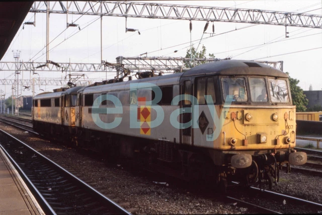 35MM RAILWAY SLIDE of Class 86 86607 & 86609 @ Nuneaton Copyright to ...