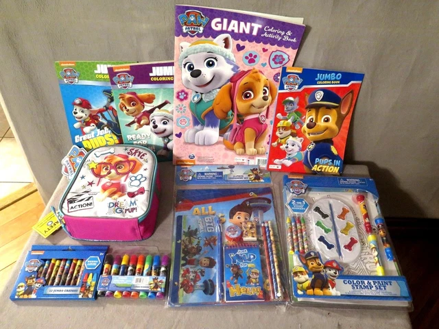 PAW PATROL 9 pièces coloriage d'activité Nickelodeon, timbre peinture ...