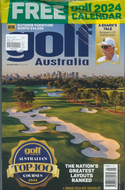 GOLF AUSTRALIAN WITH free 2024 calendar £5.25 - PicClick UK