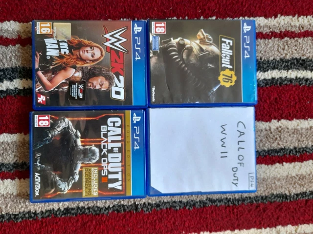 PS4 GAMES BUNDLE or separate ww2 bo3 fallout 76 wwe 2k20 £31.92 ...