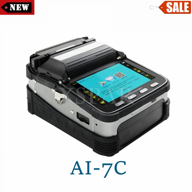 AI-7C CORE ALIGNMENT Fusion Splicer FTTH Fiber Optic Splicing Machine w ...