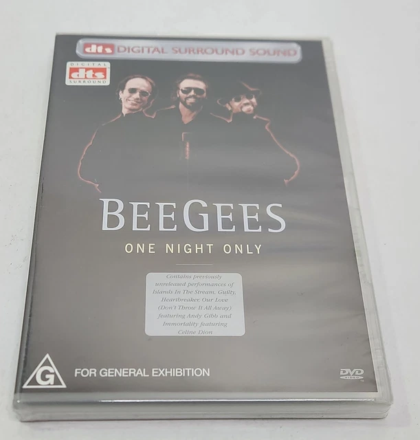 BEE GEES ONE Night Only DVD 1997 Brand New & Sealed $13.88 - PicClick AU