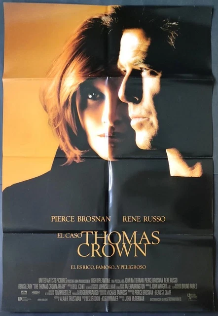Movie Posterthe Thomas Crown Affairpierce Brosnan Rene Russo Dir John Mctie £6750