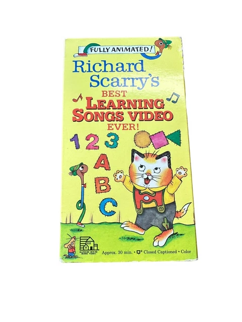 VHS RICHARD SCARRYS Best ABC Video Ever (VHS, 1997) $13.19 - PicClick CA
