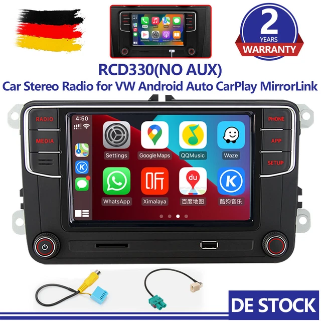 NONAME RCD330 187B CarPlay Android Auto Car Stereo Radio Für VW Golf CC Tiguan EUR 249,88 ...