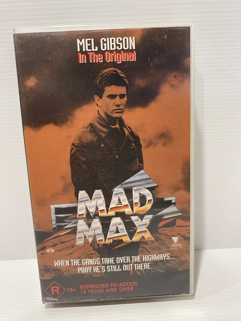 MAD MAX THE Original Mel Gibson VHS Video Tape Rated R 18+ Village ...