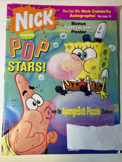 NICKELODEON MAGAZINE MARCH 2009 Spongebob Squarepants Cover £16.05 ...
