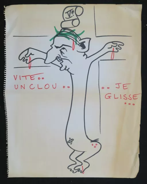 AFFICHE ORIGINALE MAI 68 VITE UN CLOU JE GLISSE poster 1968 351 EUR 70 ...