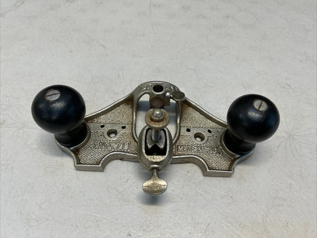 VINTAGE STANLEY NO 71 Router Wood Plane; England; With Blade $99.00 ...