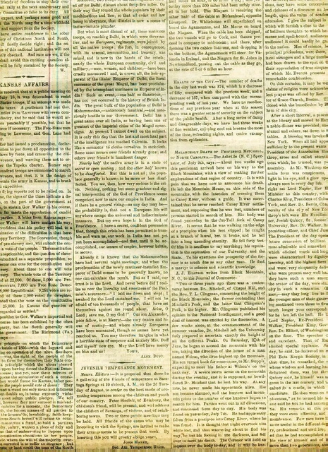 NEWSPAPER INDIA SEPOY Rebellion British East India Company "Animal Fat ...