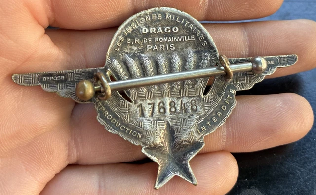 INSIGNE BREVET PARACHUTISTE N°176848 - Indochine - TAP. Drago EUR 100 ...