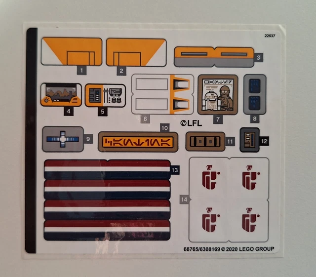 LEGO MOS EISLEY Cantina (75290) Sticker Sheet - 6308169 £10.79 ...