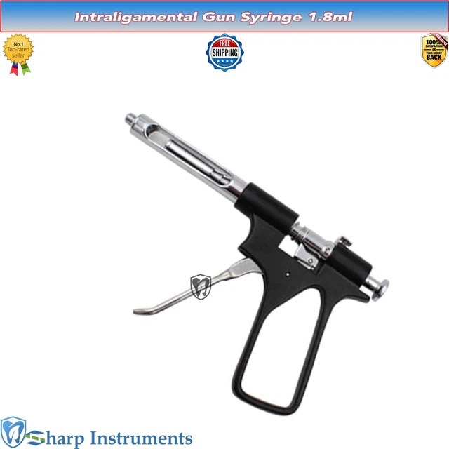 1.8ML INTRALIGAMENTAL SYRINGE Anesthetic Injection Dental Implant ...