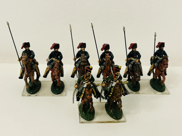 28MM NAPOLEONIC RUSSIAN Cavalry Connoisseur Miniature Metal Figures x 8 ...