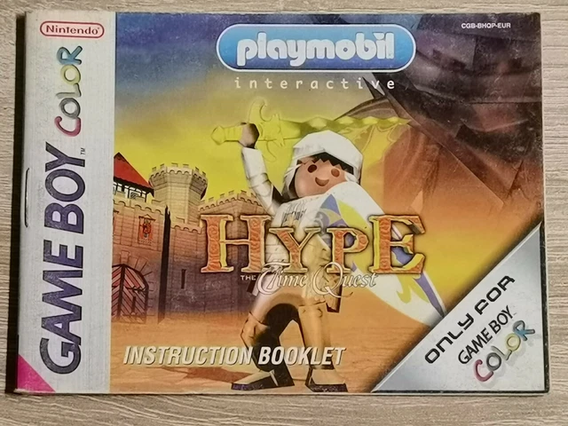 PLAYMOBIL HYPE THE Time Quest Game Boy Gameboy Color (Notice Seul ...