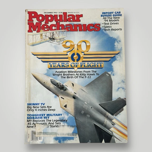 VINTAGE POPULAR MECHANICS Magazine 1993 December 90 Years of Flight ...