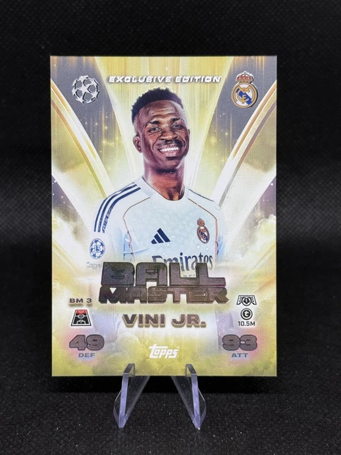 BALL MASTER VINICIUS Junior Match Attax 2026 Limited Edition Real ...