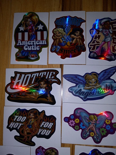 Y2K GIRLS VINTAGE Vending Machine Stickers Lot - Full Set Of 15 (Rare ...