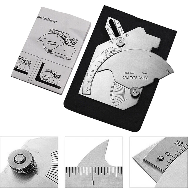 STAINLESS STEEL MG-8 Bridge Cam Gauge Test Ulnar Welding Gauge Ruler ...