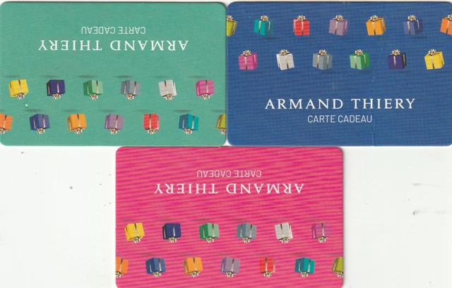CARTE CADEAU GIFT CARD " Armand Thierry " (France) EUR 2,00 - PicClick FR