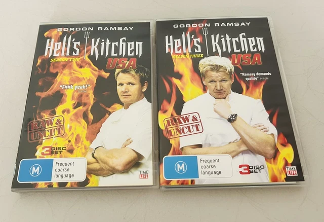 HELL’S KITCHEN USA Gordon Ramsay Series Season 2 3 DVD Region 4 Free ...