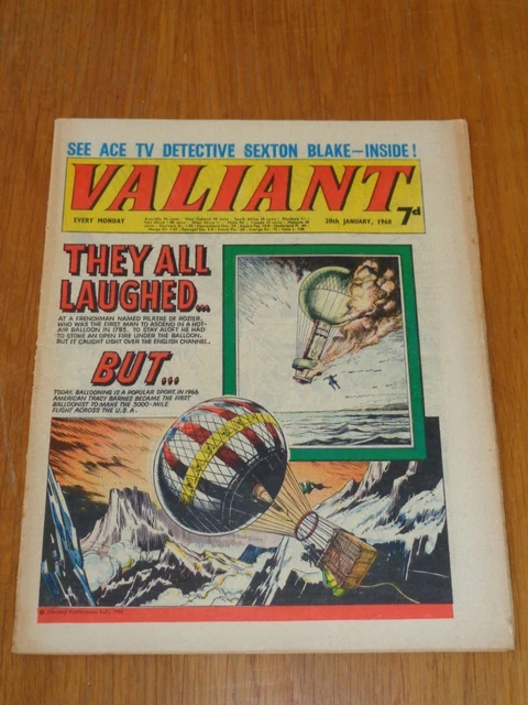 VALIANT 20TH JANUARY 1968 Fleetway British Weekly Comic* EUR 9,73 - PicClick FR