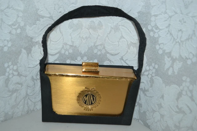 VINTAGE ELGIN AMERICAN Compact Purse Carryall Gold Case & Ass. $50.00 ...