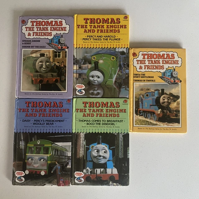 X5 VINTAGE THOMAS The Tank Engine and Friends Ladybird Books H/C 80s ...