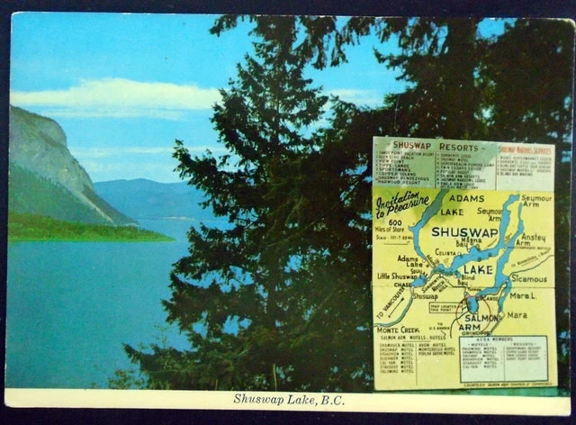 MAP OF SHUSWAP Lake Region List of Resorts Shuswap Lake, British ...
