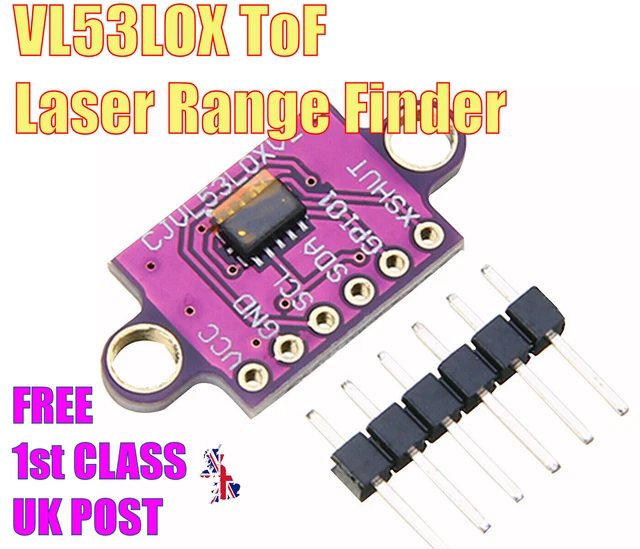 VL53L0X TIME-OF-FLIGHT I2C Distance Sensor IR Laser GY-VL53L0XV2 Module ...
