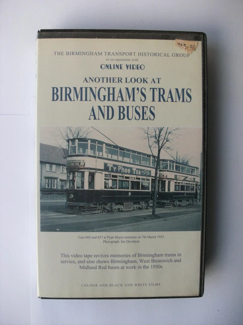 VHS BUS/TRAM VIDEO - Online Another Look At Birmingham's Trams & Buses ...