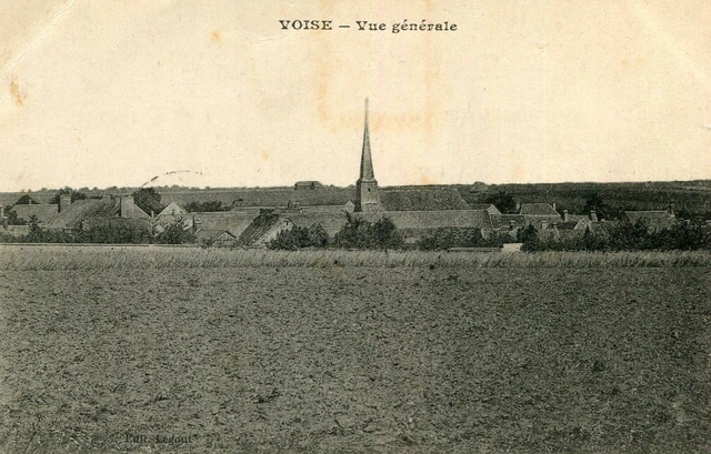 VOISE VUE GÉNÉRALE Soldat pilote écrit à Vaux s Laon Cachet Militaire ...