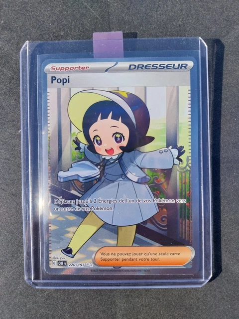 CARTE POKÉMON POPI FULL ART SECRETE 220/197 - Flammes Obsidiennes EV03 ...