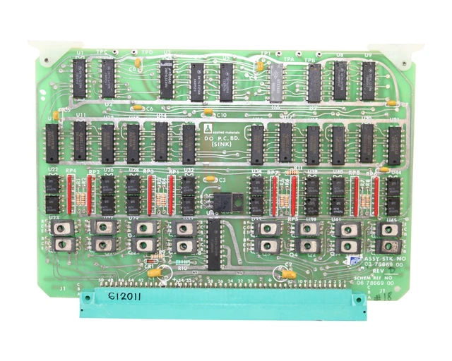 AMAT APPLIED MATERIALS Do P Pcb Assy 7801-D-1010 Stk No 67811 Rev C ...