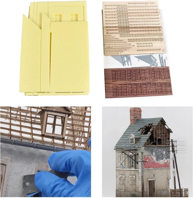 SM SUNNIMIX UNPAINTED 1/35 Building Model Kits Ruins House European ...