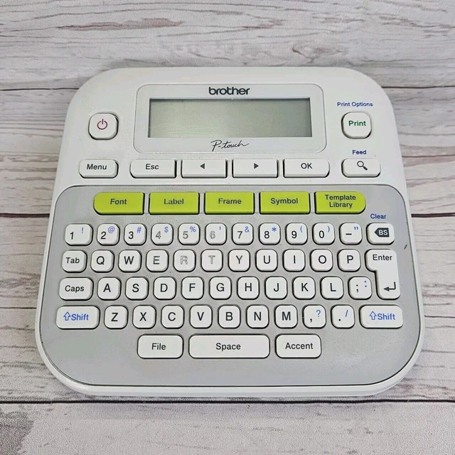 BROTHER P-TOUCH PT-D210 Handheld Label Maker No Power Cord - Tested ...