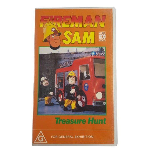 FIREMAN SAM TREASURE Hunt VHS Tape Pal ABC Video 1991 Kids $30.00 ...